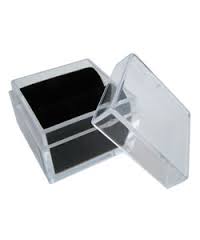 Gem Jars and Boxes - - Square Gem Box W/foam insert - (50pk) 1806-50
