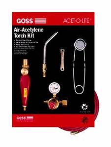 Torches and Accessories - - Goss 1 Tip Acetylene Torch Kit - w/ "B ...